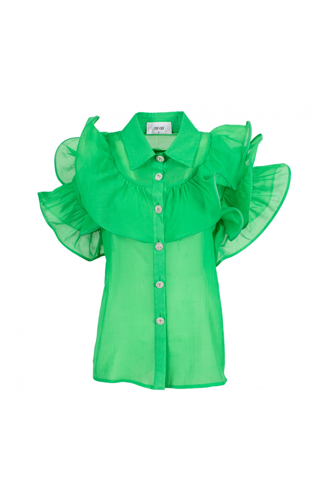 CHIAVARI 250S4F2 CAMICIE e BLUSE VERDE